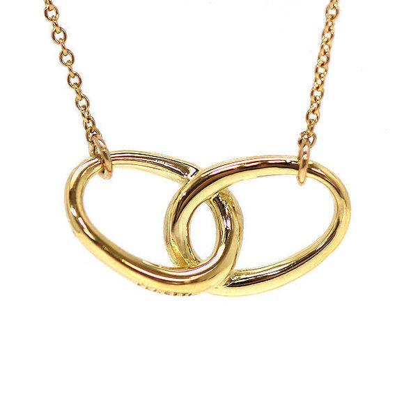 Tiffany & Co. | Bags | Tiffany Double Loop Necklace K8 Gold Elsa ...